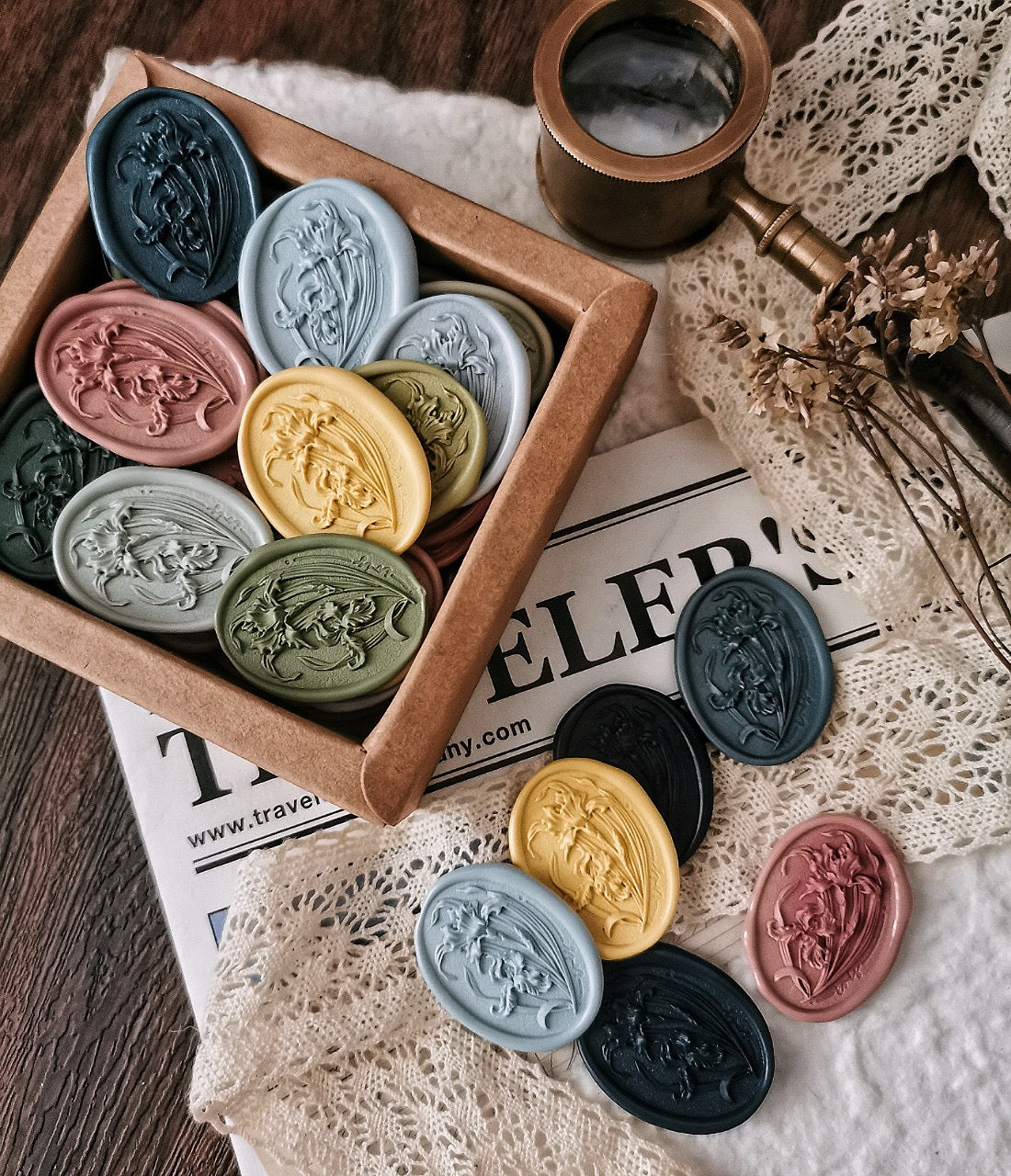 Victorian Bloom – Iris Flower Wax Seal Stamp – Loventique